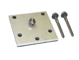 4" Square Roof Mount Kit with 5" Lag Bolts - Rechargeables Shop